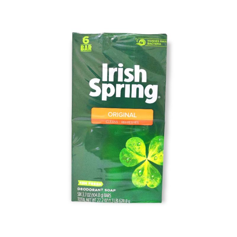 (Mexico) Irish Spring Deodorant Soap. Original Scent. 6 Bars. | Shopee ...