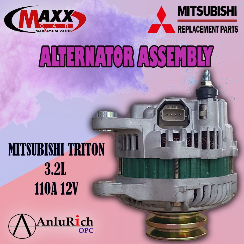 Alternator Assembly For Mitsubishi Triton 3.2L 12V 110A 4M41 MAXX ...