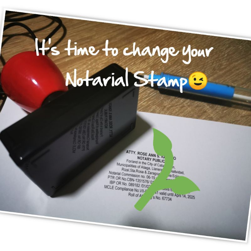 FREE INK REFILL NOTARIAL Stamp Customized stamp | Shopee Philippines