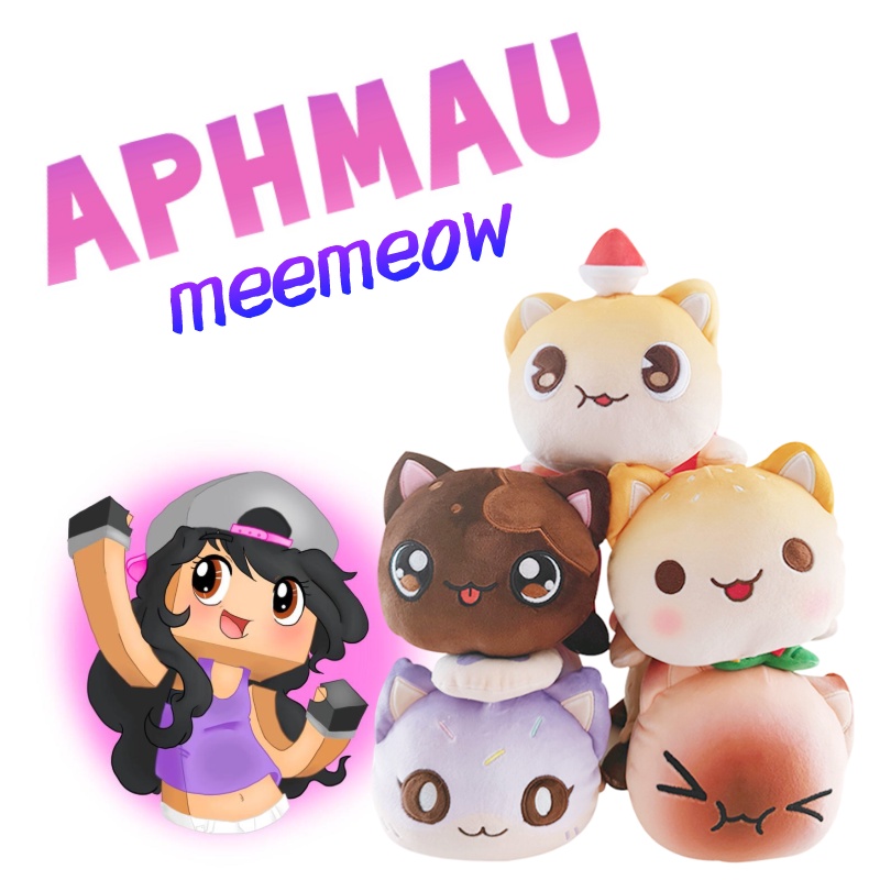 Aphmau MeeMeows Soft Kawaii Cute Coke French Fries Burgers Bread ...