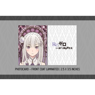 Re: Zero Tarot Anime Photocards (Laminated) | Shopee Philippines