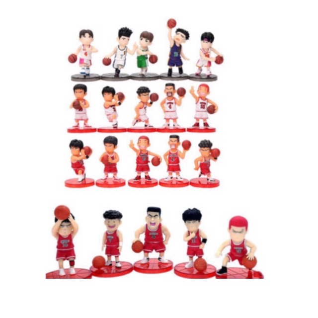 SlamDunk set of 5 Loose Figure 3desgn slam dunk | Shopee Philippines