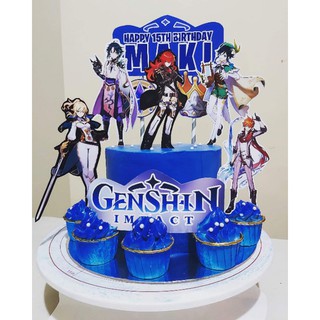 Genshin Impact Cake topper for Birthday | Shopee Philippines