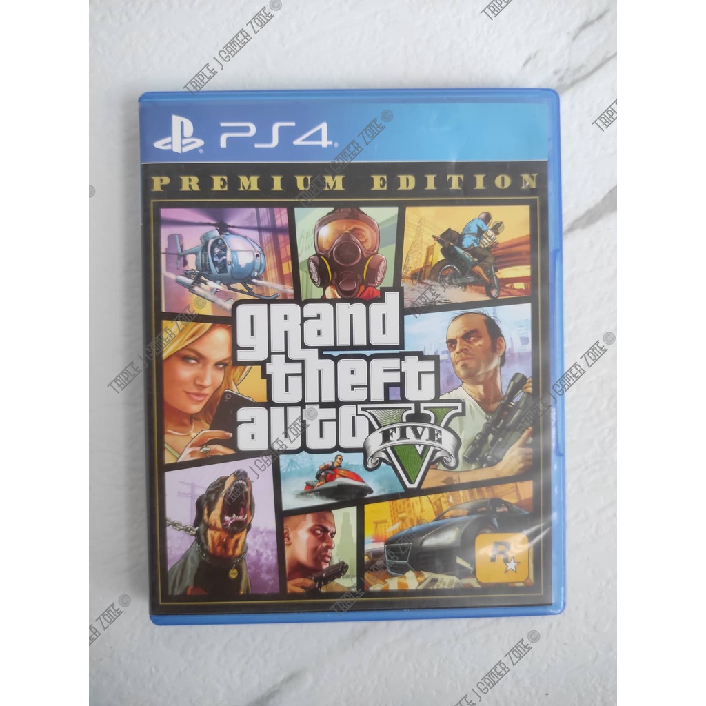 GTA V Grand Theft Auto V Premium Edition PS4 Playstation 4 Original CD ...