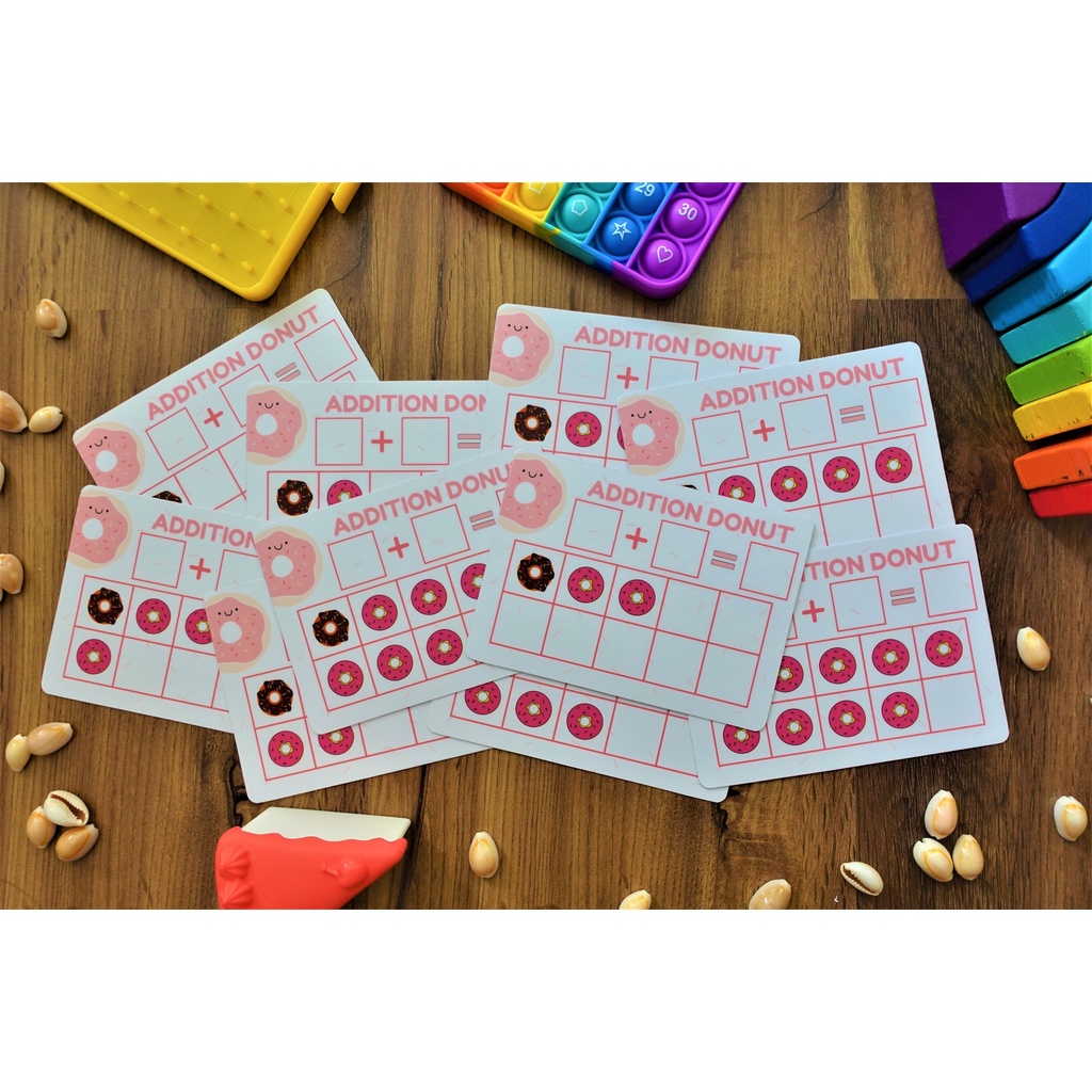 Math Flashcards: Addition Donut (Addition for Kids) | Shopee Philippines