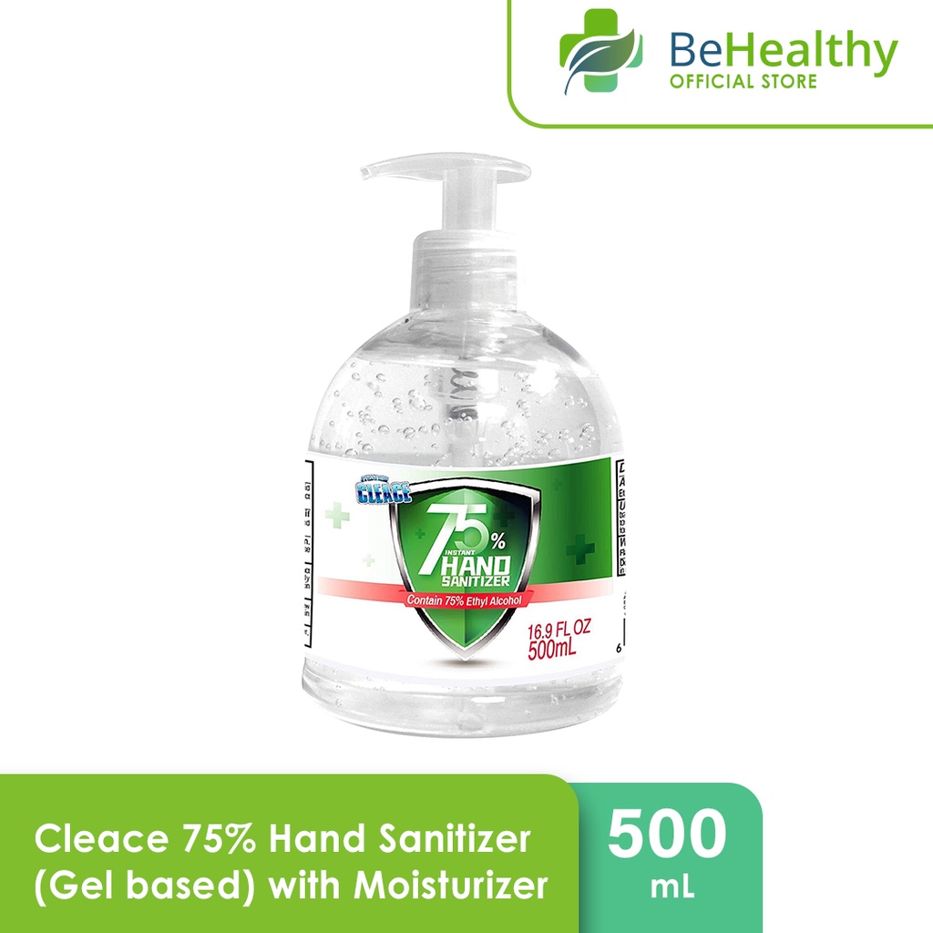 Cleace 75% Hand Sanitizer Gel Based 500ml | Shopee Philippines