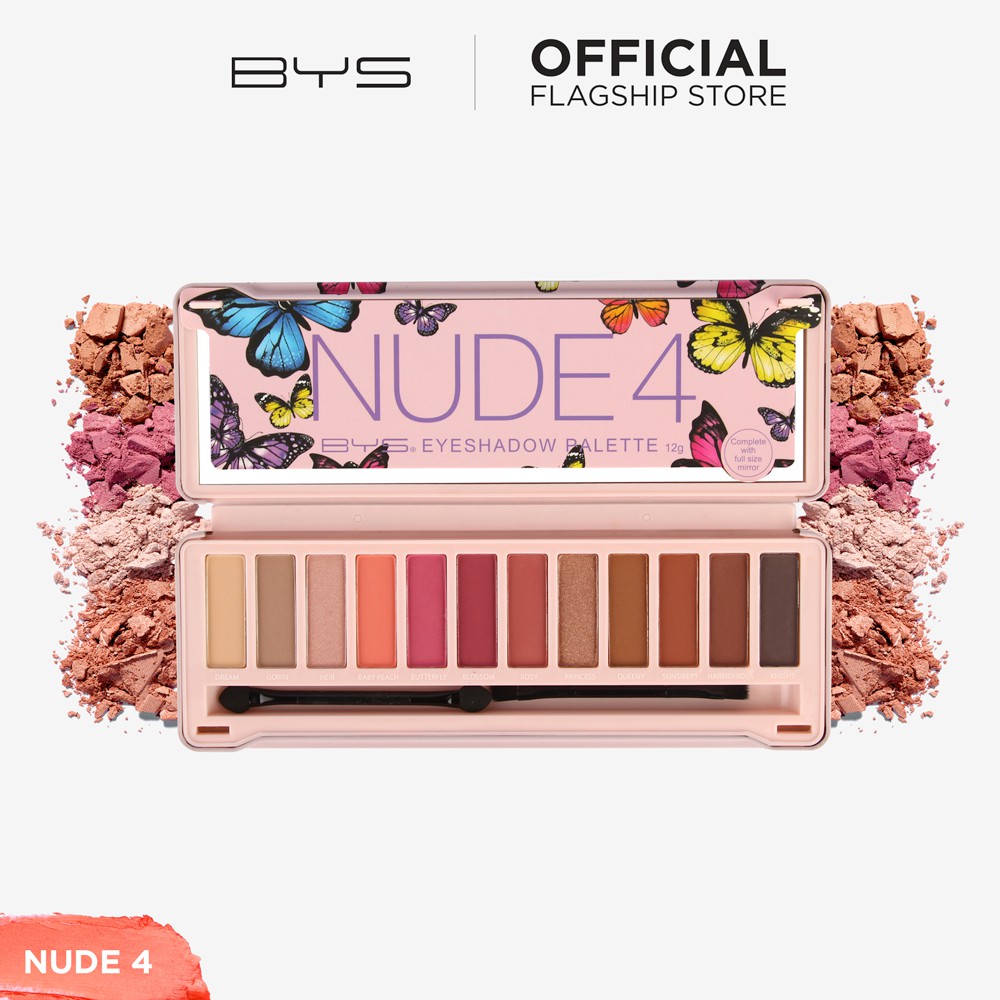 Bys Eyeshadow Palette Tin Nude 4 Shopee Philippines