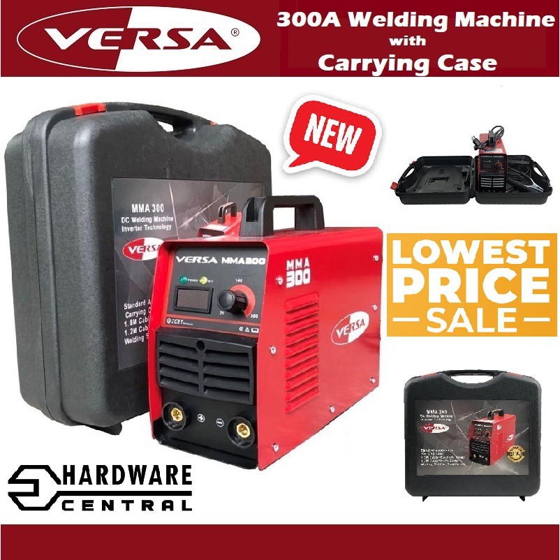 Versa MMA300 300A Welding Machine with Carrying Case ARC Welder IGBT ...