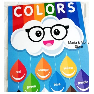 BASIC COLORS CHART | Laminated A4 Size | Colors Educational Wall Chart ...