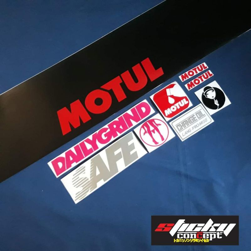 Motul windshield banner Glossy Black | Shopee Philippines