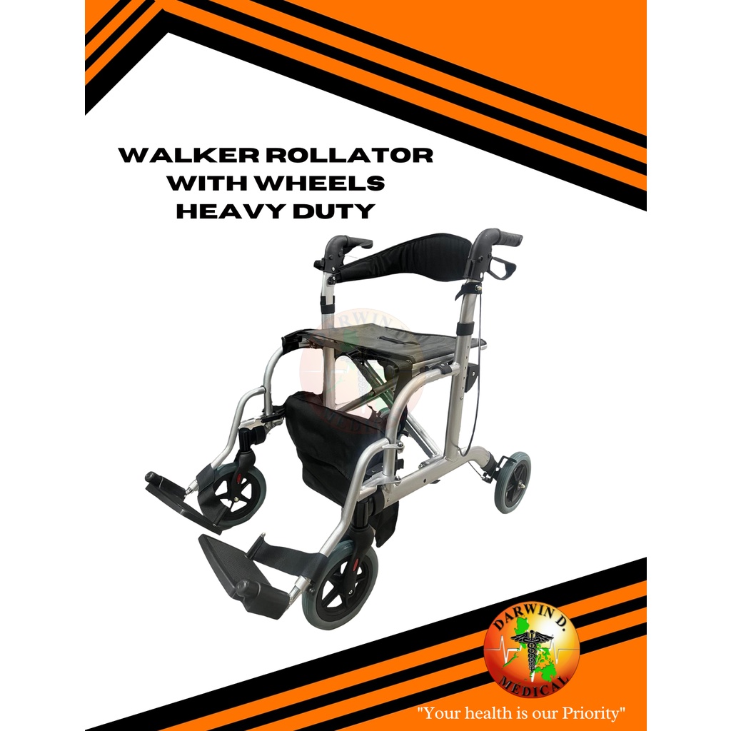 WALKER ROLLATOR HEAVYDUTY | Shopee Philippines