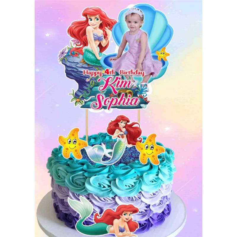 Little Mermaid Ariel Cake Topper Set | Shopee Philippines