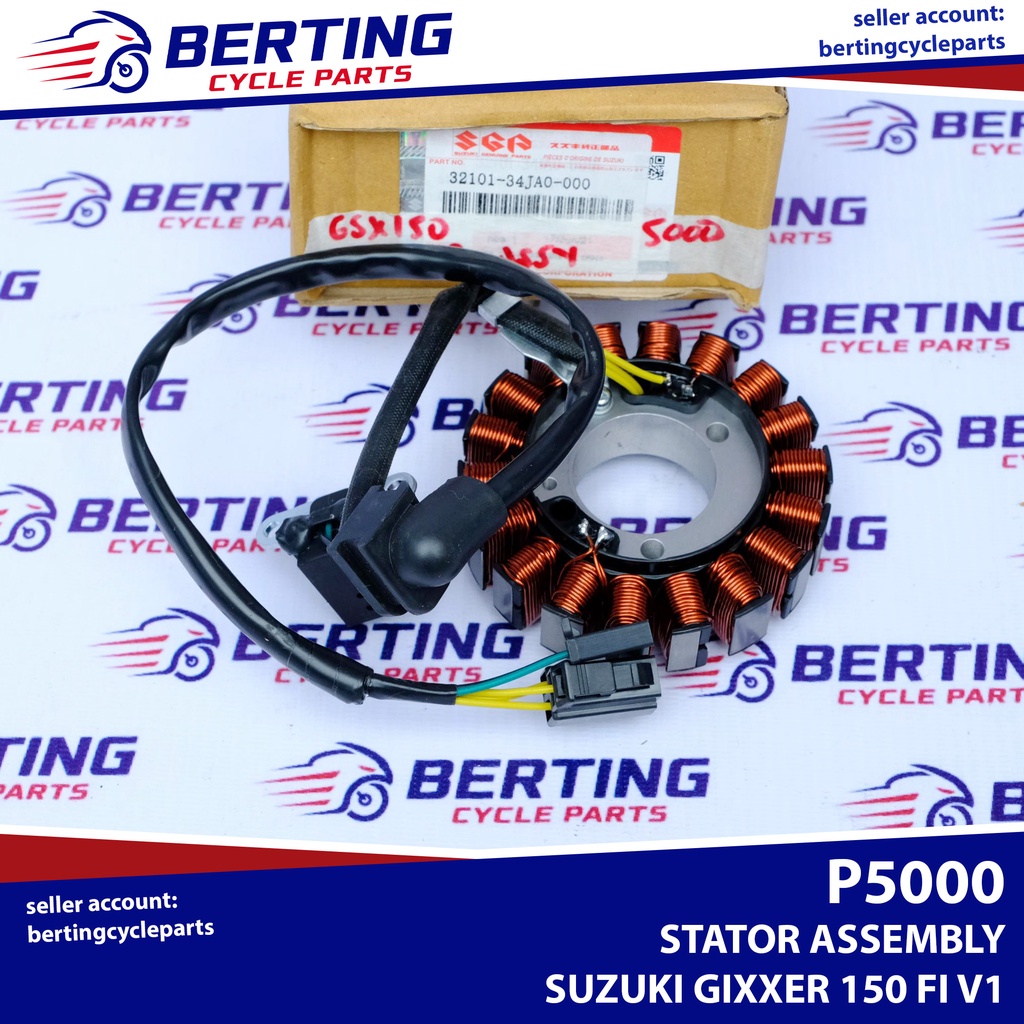 SGP STATOR ASSEMBLY Suzuki Gixxer 150 Carb and FI V1 Genuine 32101 ...