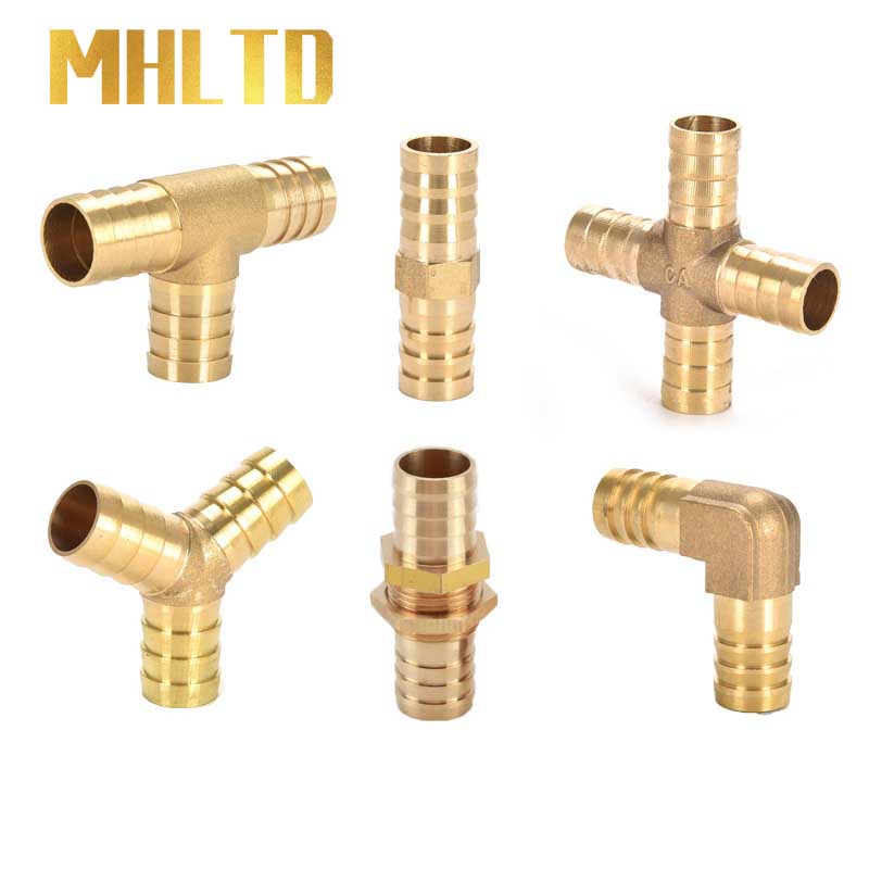 brass fitting 4mm 6mm 8mm 10mm 12mm L Fittings Brass Adaptor T Y Shape ...