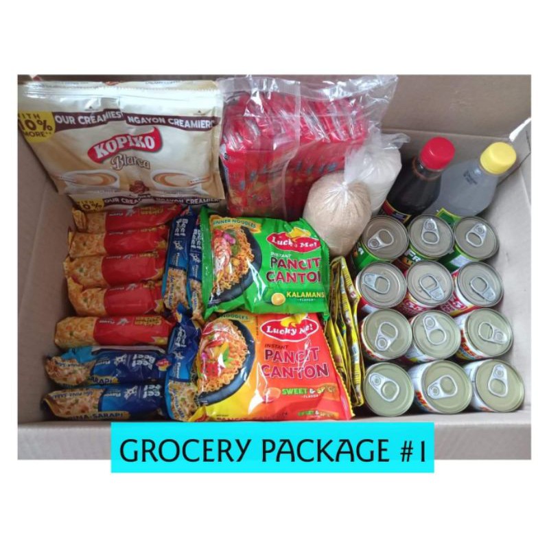 Grocery Package Noodles/Coffee/Sugar/Canned Goods/Toyo/Suka/Magic Sarap ...