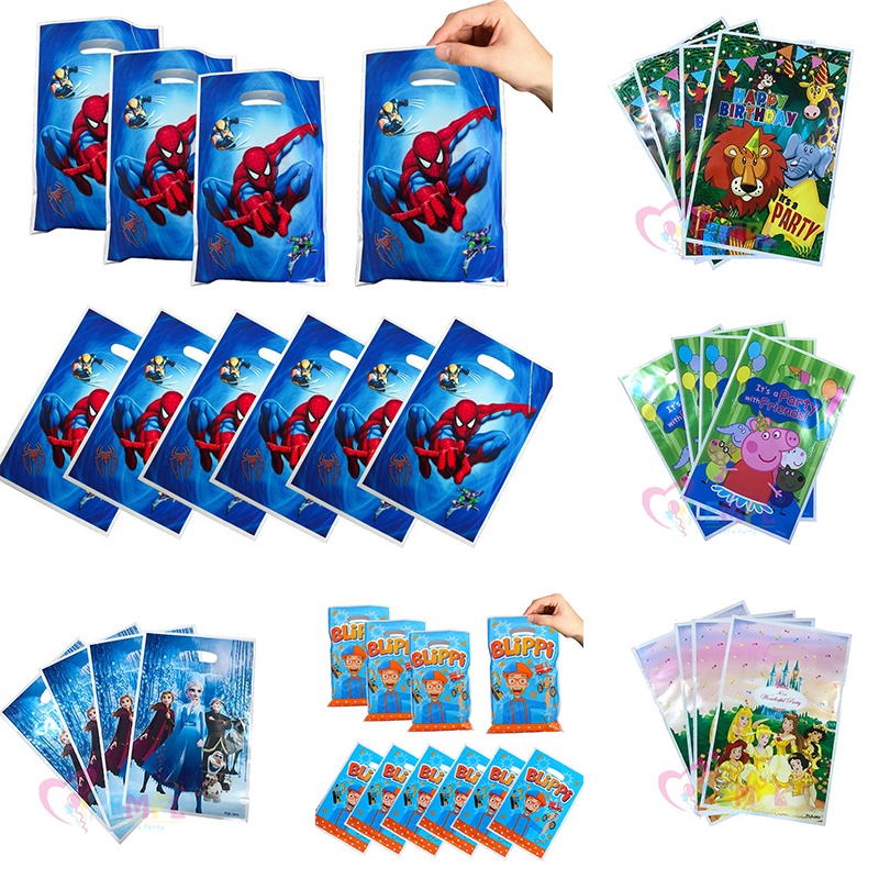 10pcs/lot Cartoon Gift Bag Party Candy Bag Children Birthday Gift ...