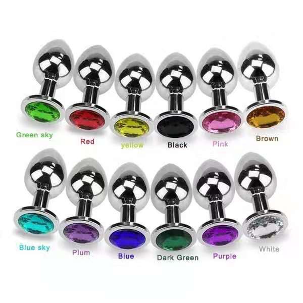Small And Medium Size Stainless Steel Metal Prostate Massage Butt Plug