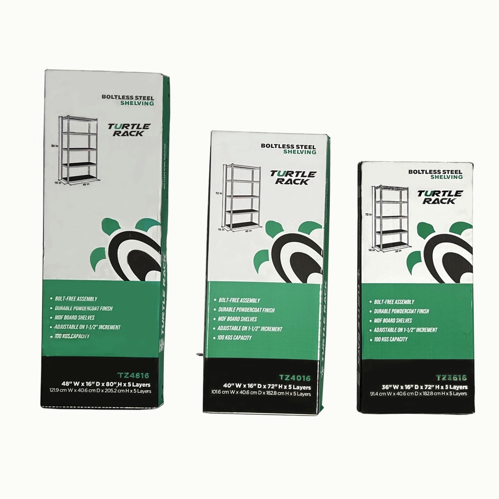 Boltless Steel Shelving Rivet Rack Adjustable 5 Layers Heavy Duty ...