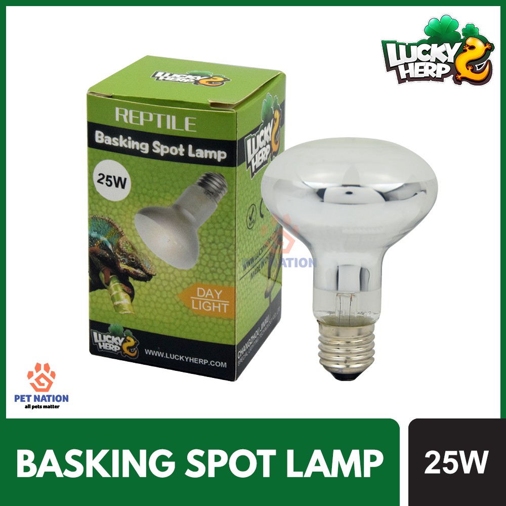 Lucky Herp Basking Spot Lamp White 25W/50W/75W/100W UVA Heat Lamp ...