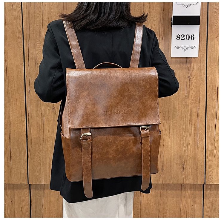 Female Cambridge Bag College Student Soft Leather PU Simple Fashionable ...