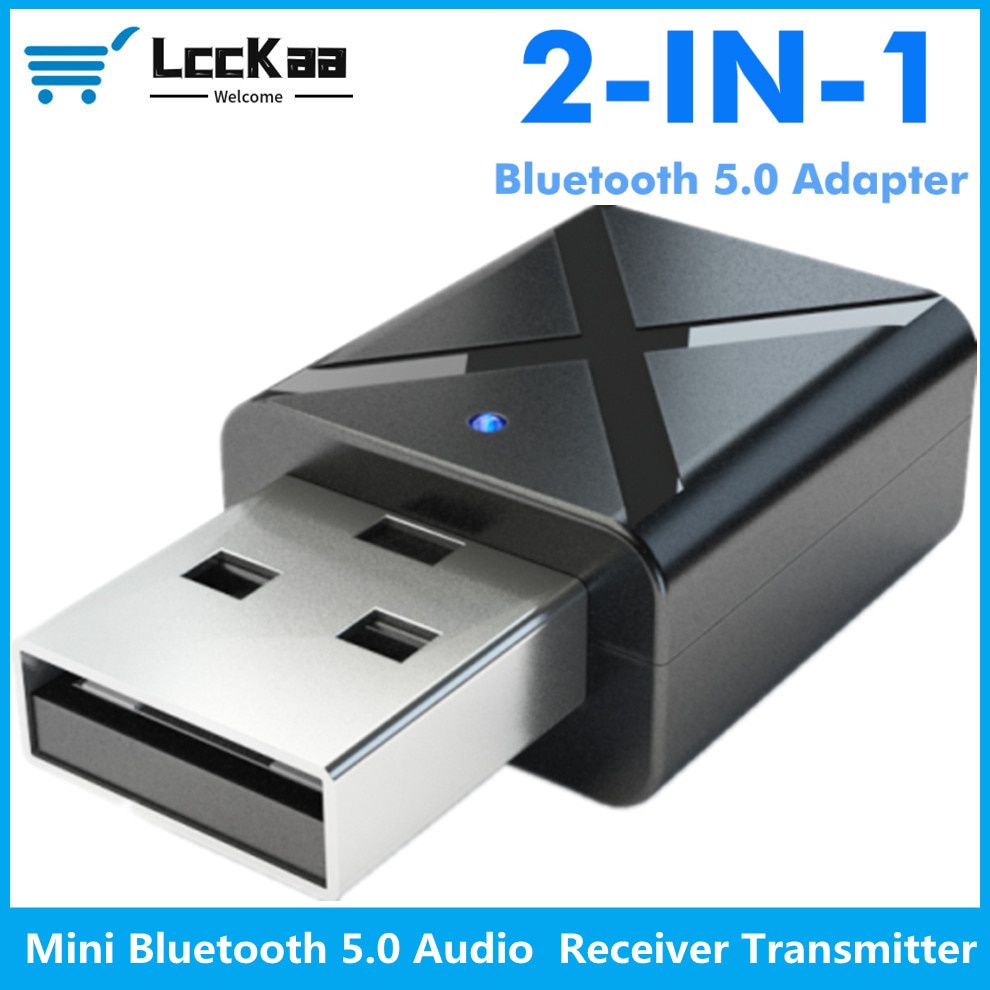 2 in 1 Bluetooth 5.0 Stereo Audio Receiver Transmitter Mini Bluetooth ...