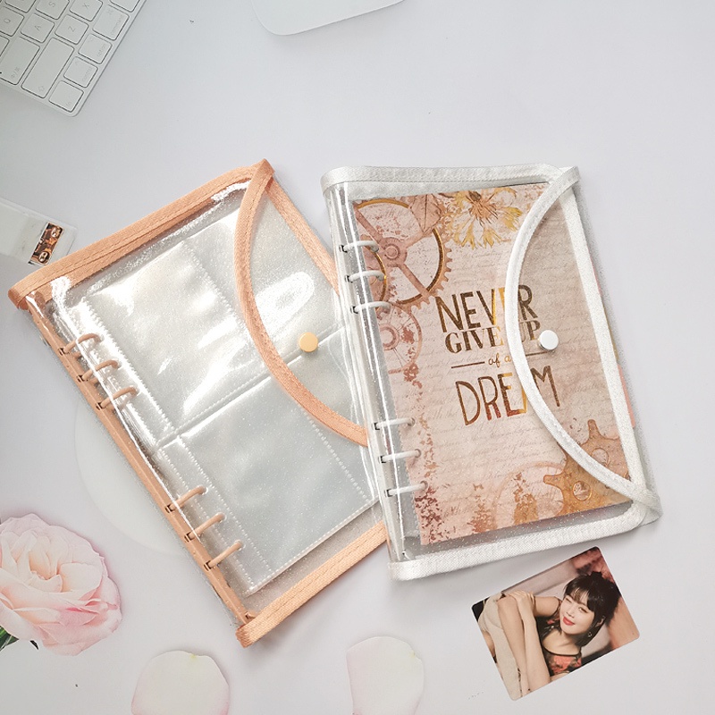 Envelope Bag Design A5/A6 6rings Color Glittering Binder With Sleeves ...