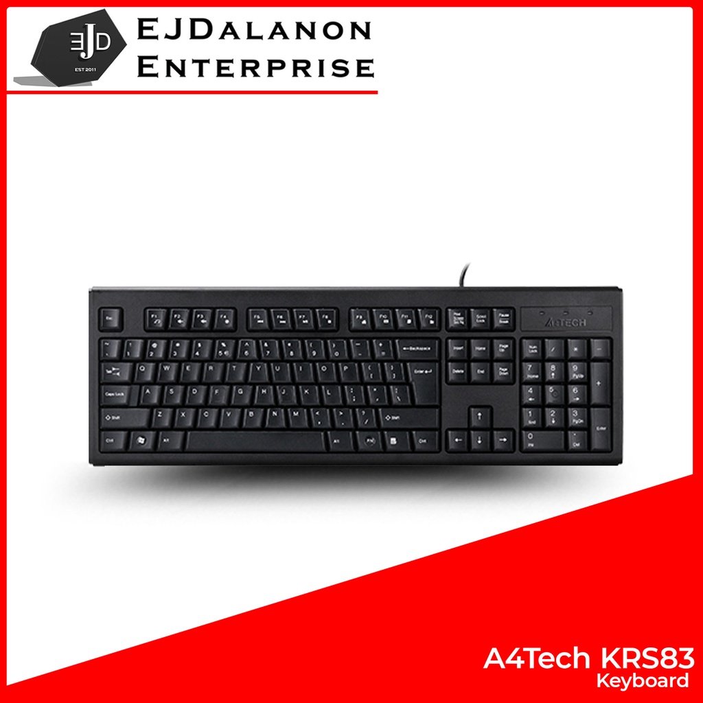 A4Tech Krs-83 Keyboard Computer Parts / Pisonet A4 Tech Key Board ...