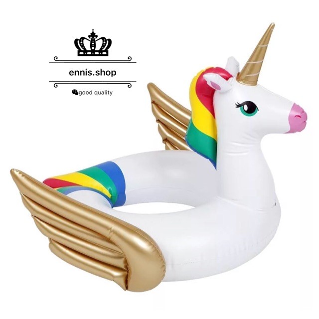 Unicorn inflatable split swim ring for children and adults | Shopee ...