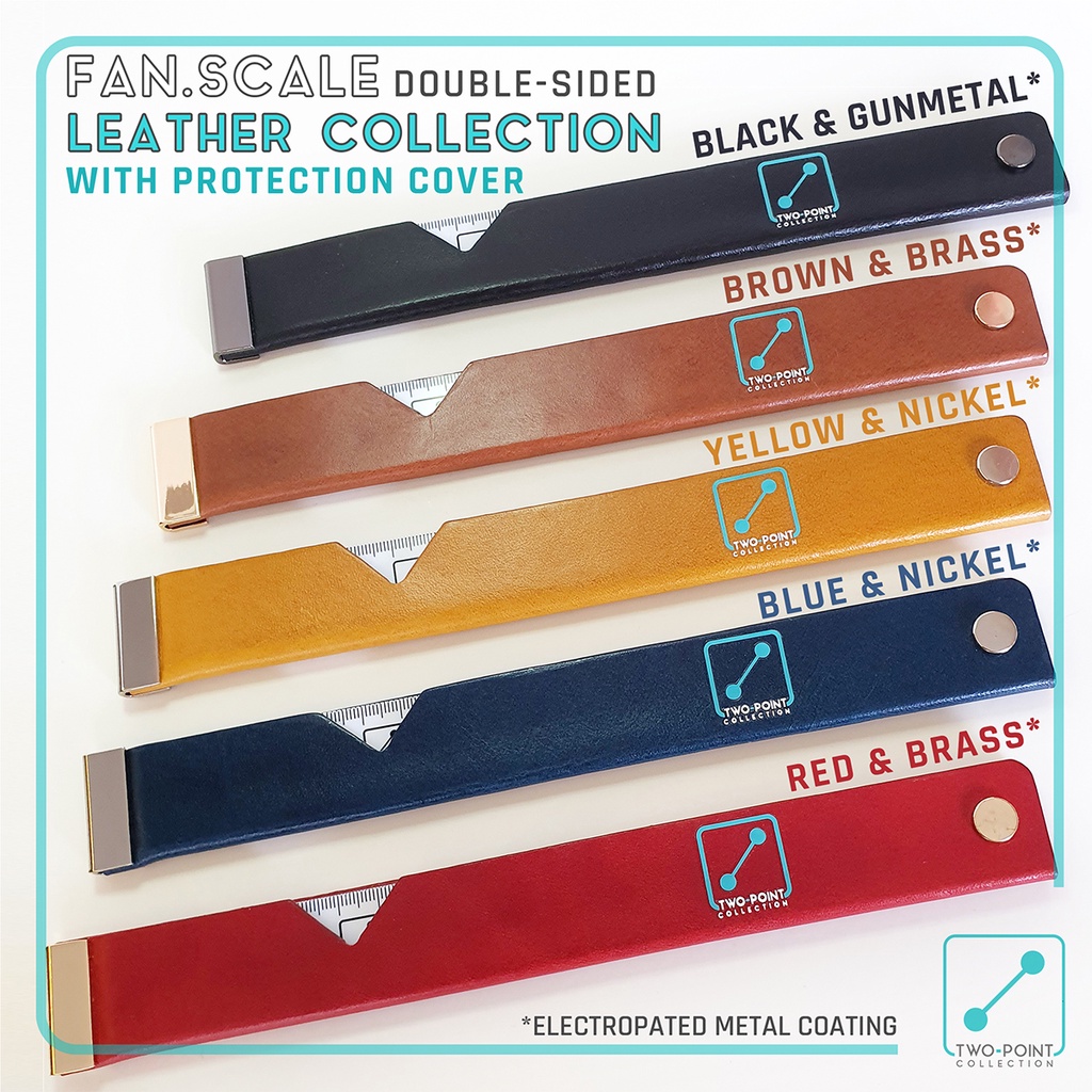 Fan Scale 5-Blade Metric Ruler DOUBLE-SIDED - LIMITED LEATHER ...