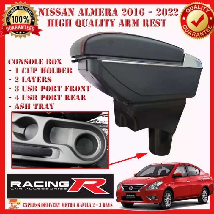 Nissan Almera 2016 - 2022 Console Box Premium / Car Armrest / Console ...