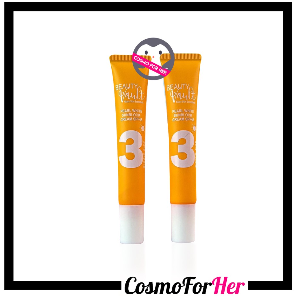 Authentic Beauty Vault Pearl White Sunscreen SPF45 20g | Shopee Philippines