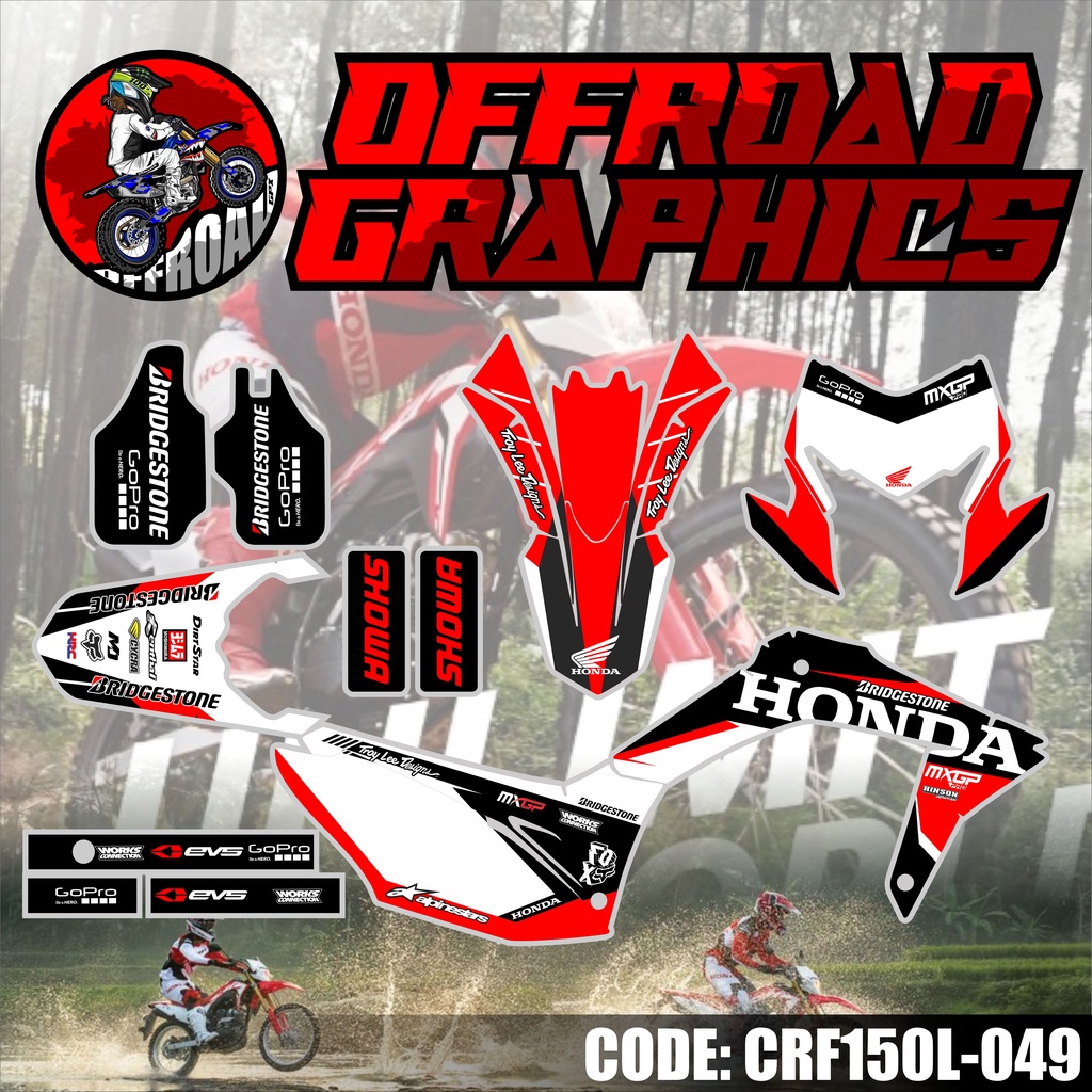 Honda CRF 150L Decals CRF150L-049 | Shopee Philippines