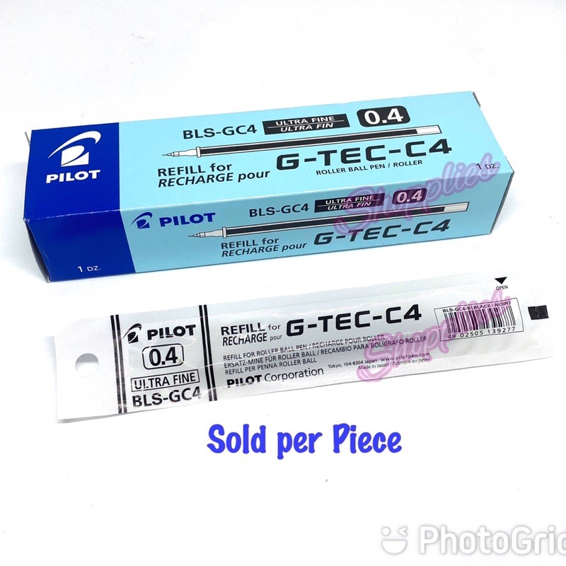 Refill Pilot 0.4 Gtec C4 Black (Sold per piece) | Shopee Philippines