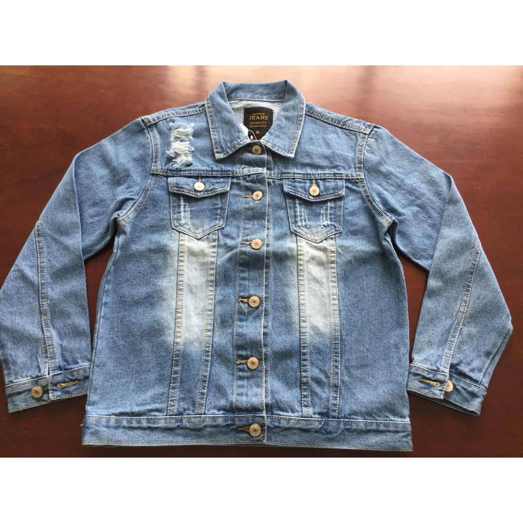 ladies denim jacket unisex | Shopee Philippines