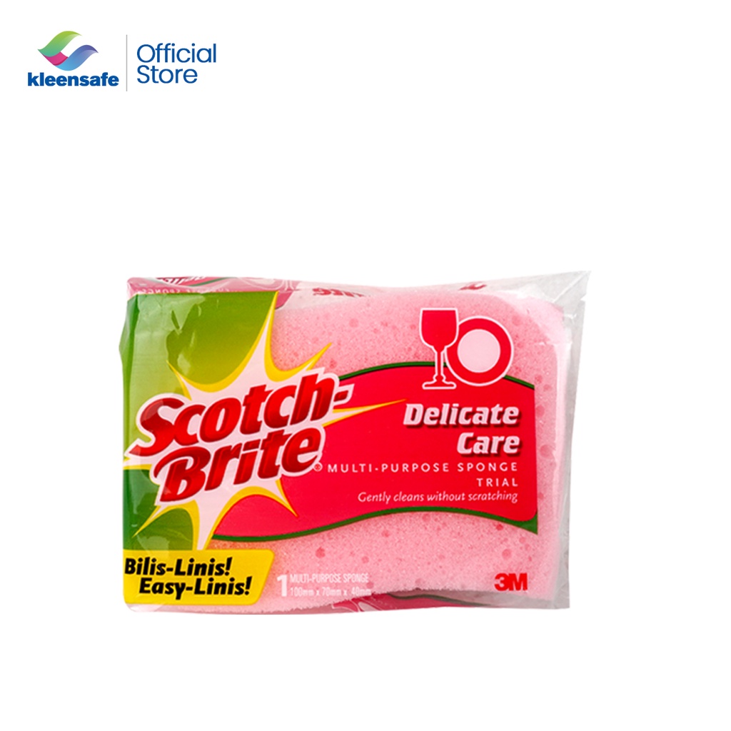 Kleensafe X 3m Scotch Brite Multi-Purpose Sponge Delicate Care Heavy ...