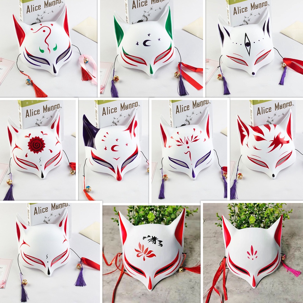 [10 Models] Kitsune cosplay fox mask - Style 1 - PFL Store