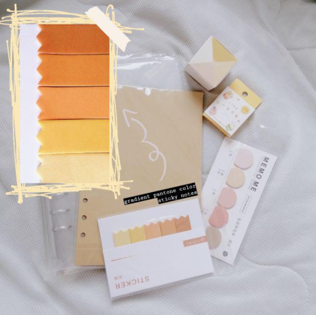 Gradient Pantone Color sticky notes bookmarker | Shopee Philippines