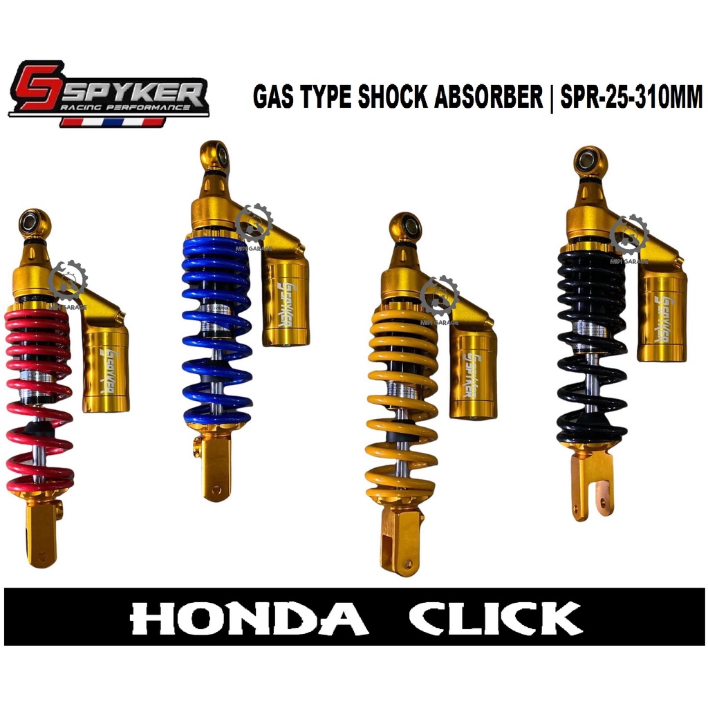 HONDA CLICK - REAR GAS TYPE SHOCK ABSORBER - SPYKER | Shopee Philippines