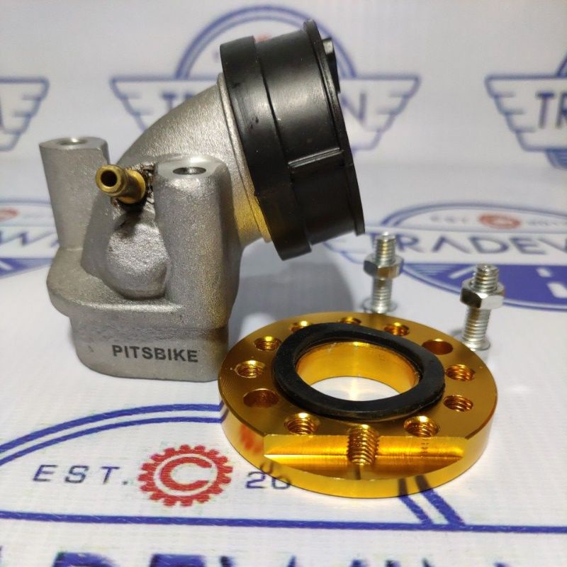 CARBURETOR MANIFOLD WITH ROTATOR (GOLD) MIO 28MM PITSBIKE | Shopee ...