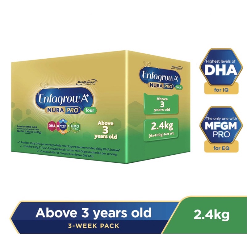 ENFAGROW A+ Four NuraPro Powdered Milk Drink 2.4kg | Shopee Philippines