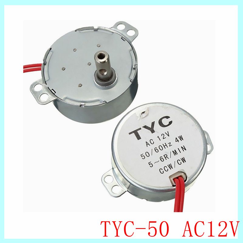 AC Motor Manufacturers TYC-50 Synchronous Geared Motor AC 12V 5-6RPM 4W ...