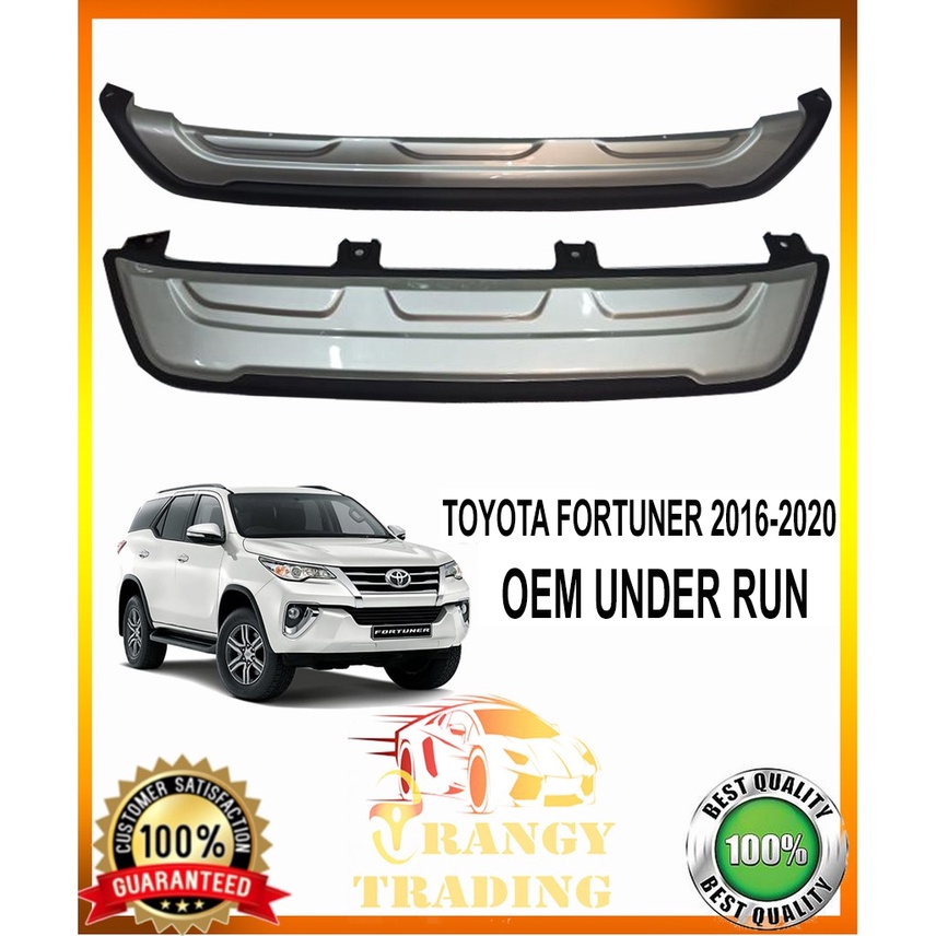 Toyota Fortuner 2016 to 2020 OEM Front and Rear Under Run Nudge Bar ...