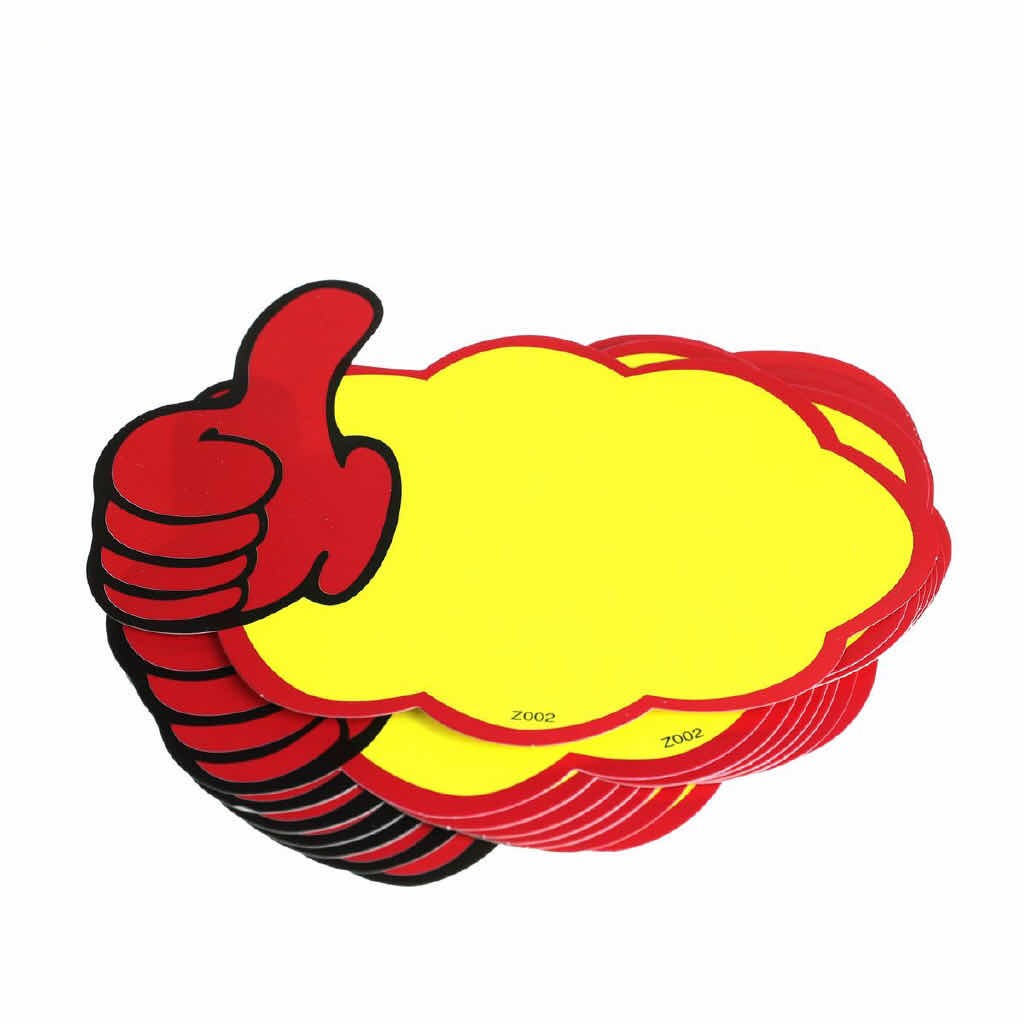 KKQV 10 Pcs Thumbs Up Price Tag Store and Shop Price Tag Z002M | Shopee ...