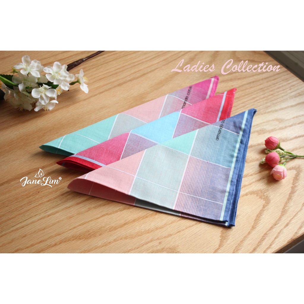 Branded Cotton handkerchief Ladies designs Armando Caruso (1pc ...