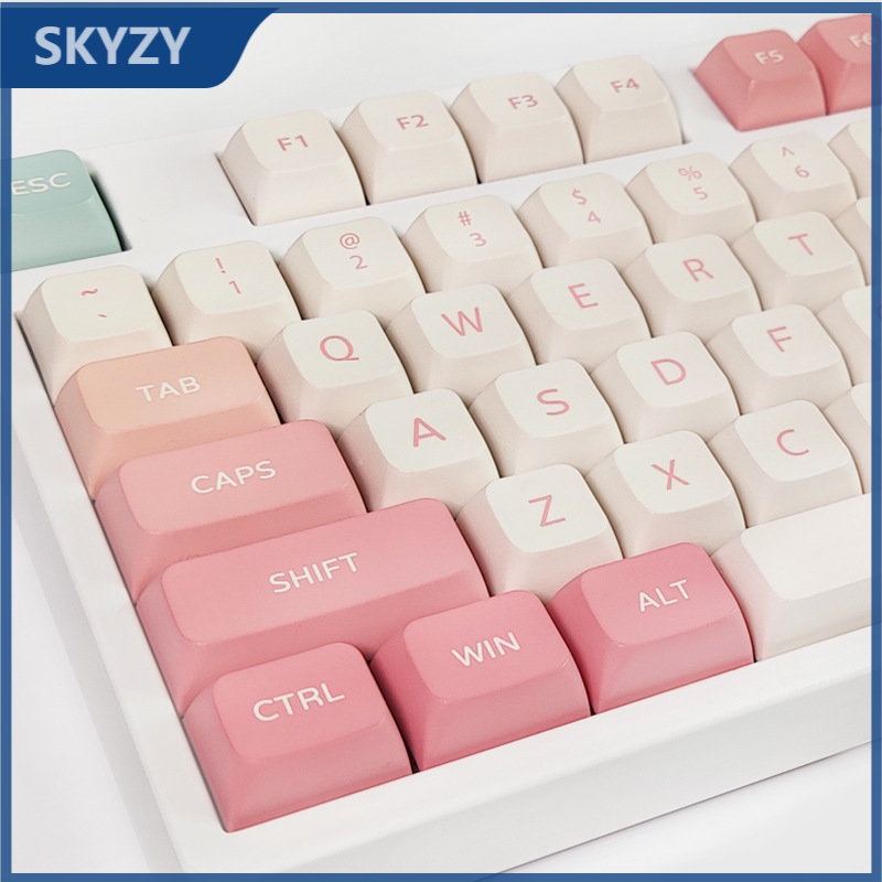 137 Keys Rouge Keycaps XDA Profile Sunset Gradient PBT Dye Sub ...