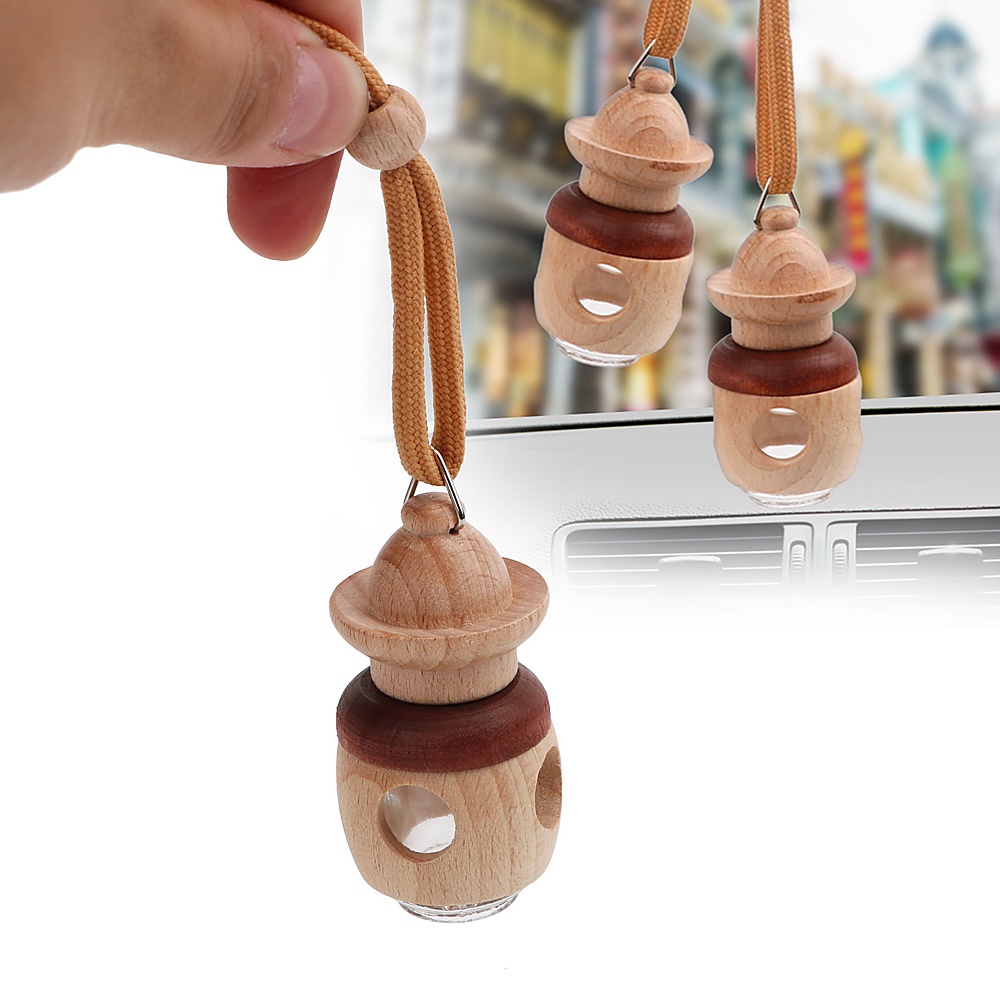 Fragrance Empty Glass Bottle Car Hanging Perfume Bottle Air Freshener ...