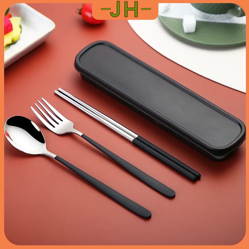 Korean style 304#Stainless Steel 3In1 Fork Spoon and Chopsticks ...