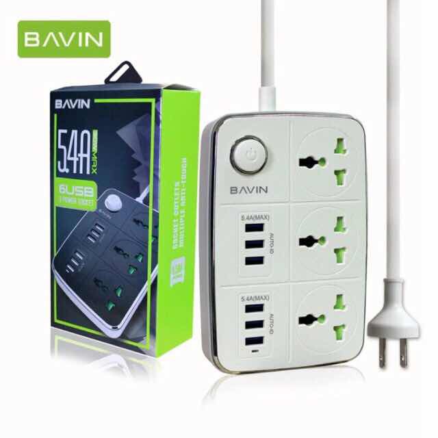 BAVIN Pc588 6USB With 3Power Socket Anti-Static Power Socket | Shopee ...