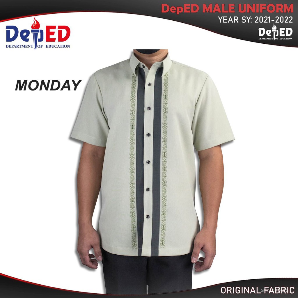 DepEd Official Teacher Uniform for MALE National New Released Year 2021 ...