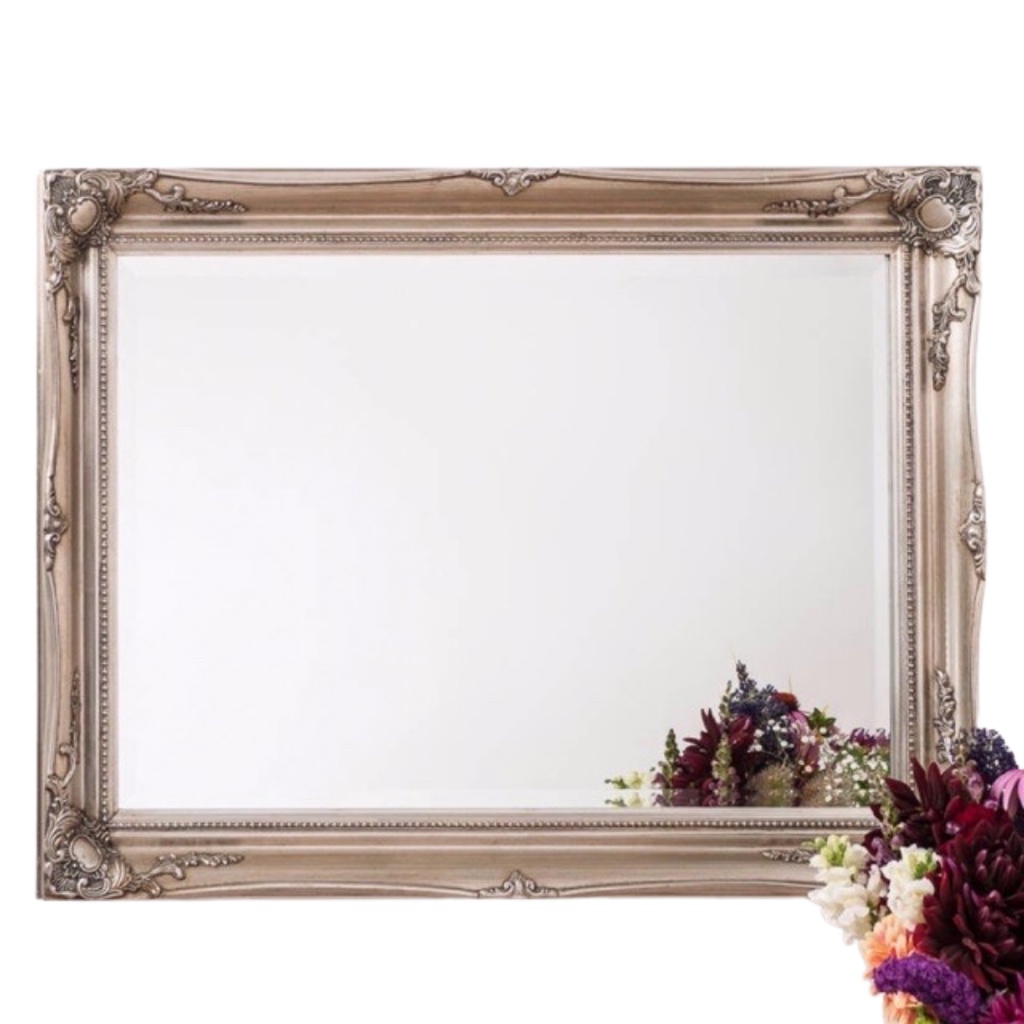 Classic Carved Wood Wall Mirror | Shopee Philippines